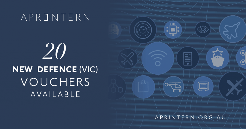 New Defence (VIC) Vouchers Available - APR.Intern